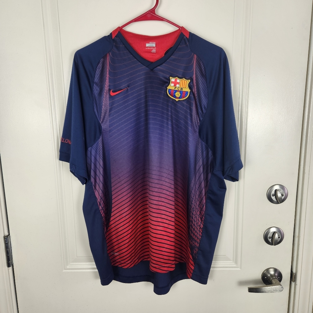 Nike Fc Barcelona Mens Soccer Training Jersey Shirt 2… - Gem
